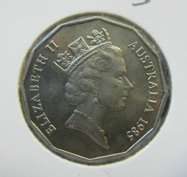 1985 AUSTRALIAN 50 Cent Coin - VERY RARE & VERY LOW MINTAGE in GOOD ...