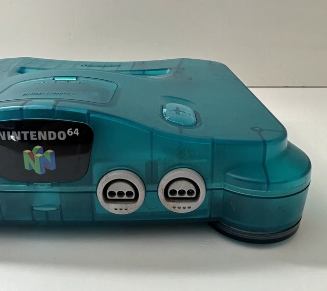 CONSOLE NINTENDO 64 N64 Bleu Transparent / Clear Blue Control Deck NUS ...