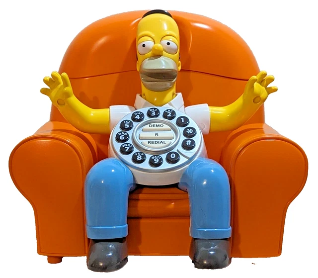 VINTAGE THE SIMPSONS ~ Talking & Animated Homer Telephone ~ 2004 ~ See ...