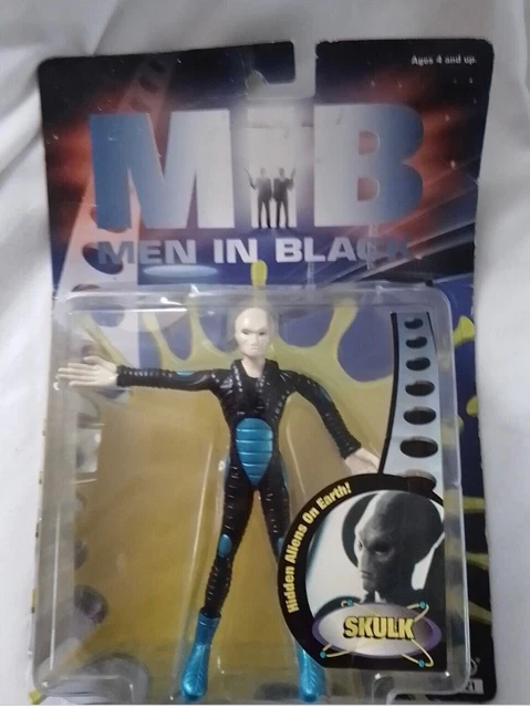 VINTAGE MEN IN Black Skulk Action Figure - Galoob - BNIP £18.99 ...