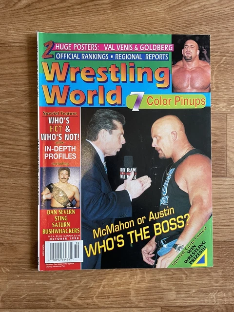 MAGAZINE WRESTLING WORLD Mc Mahon Or Austin Who Is The Boss ? October ...