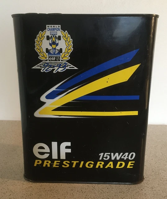 ANCIEN BIDON ELF Prestigrade old oil can alter Ölkanister EUR 7,00 ...