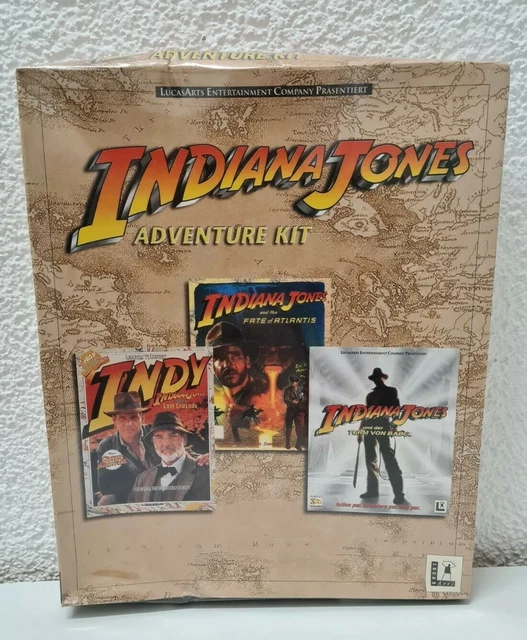 INDIANA JONES ADVENTURE Kit (PC, 2001, Eurobox | Big Box) SEALD ...