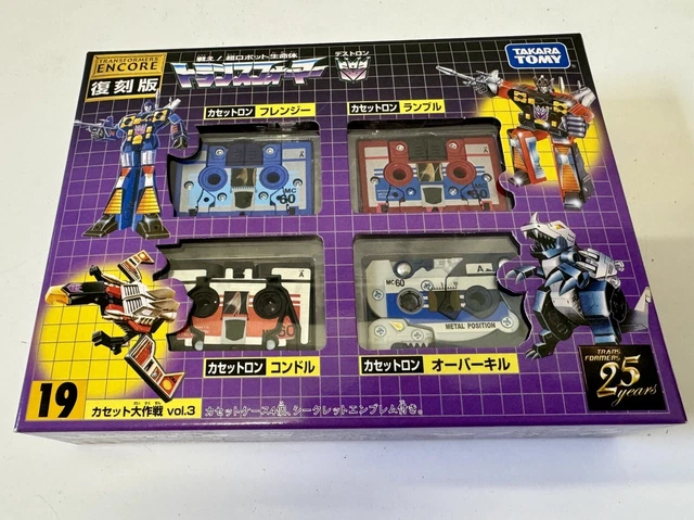 TRANSFORMERS G1 ENCORE #19 Frenzy Rumble Laserbeak Overkill Takara Tomy ...