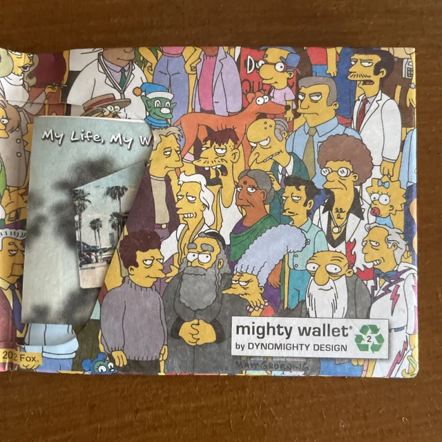 THE SIMPSONS TYVEK Mighty Wallet By Dynomighty Designs £10.80 - PicClick UK