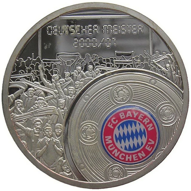 FC BAYERN MÜNCHEN - Münze-Medaille - Deutscher Meister 2000 - 2001 EUR 10,00 - PicClick DE