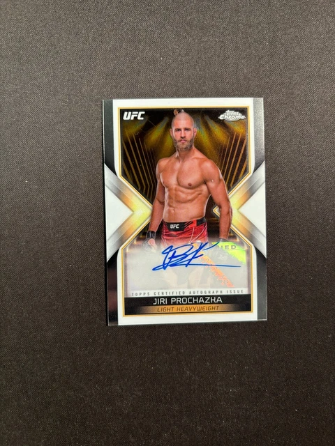 2024 TOPPS CHROME UFC Jiri Prochazka Main Event Chrome auto BJZZH EUR 0 ...