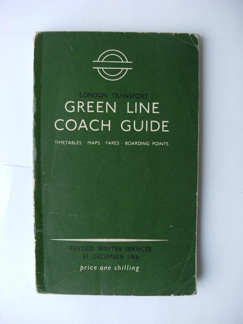 1966 LONDON TRANSPORT Green Line Coach Guide Bus Fahrplan EUR 5,73 ...