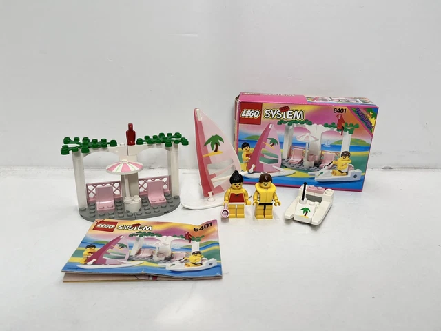 VINTAGE LEGO 90S System Paradisa Set SEASIDE CABANA - 6401 - RARE £25. ...