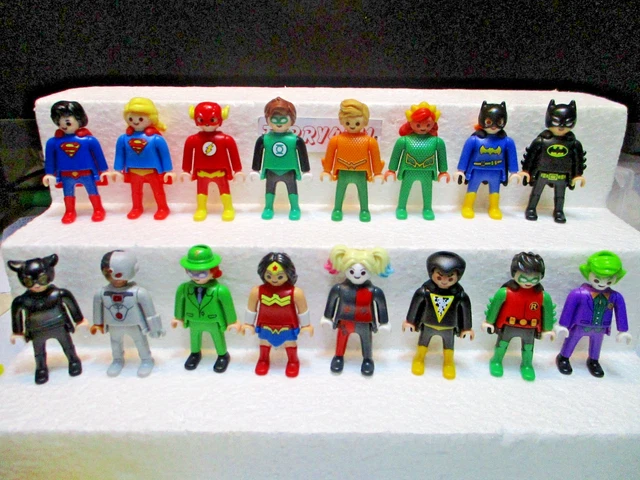 KINDER SORPRESA DC Playmobil 2025-2026 Serie Completa Con Cartine Bpz ...