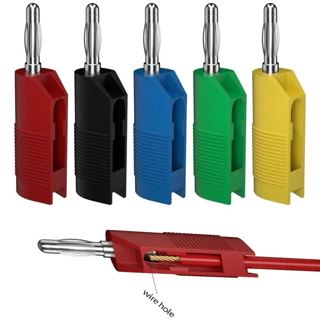 HIGH OVERLAP 4MM Copper Nickel Plated Banana Plug 4MM Terminal ...