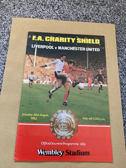 LIVERPOOL V MAN Utd 1983 Charity Shield Programme. £2.30 - PicClick UK