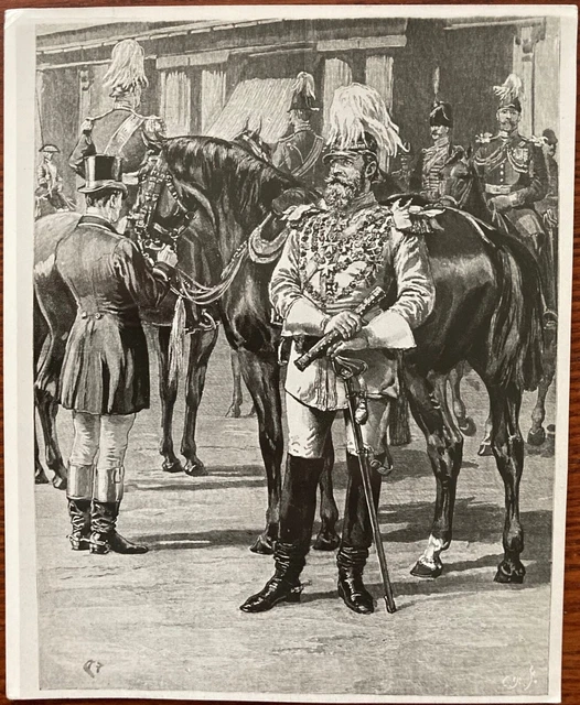 FREDERICK III, GERMAN Emperor (1831-88) as Crown Prince, at 1887 ...