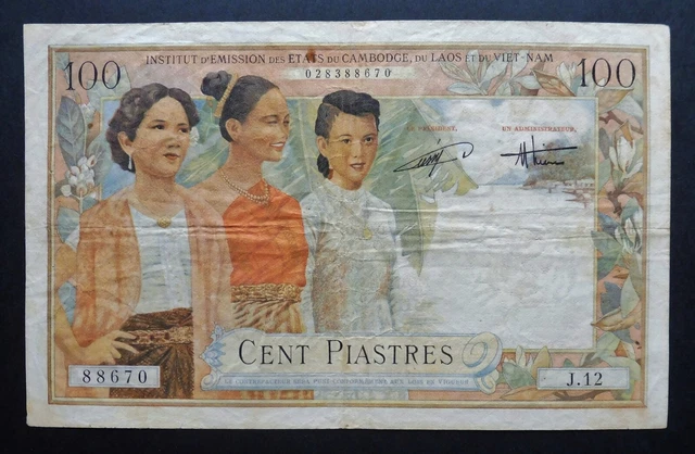 ETATS ASSOCIÉS - Viêt-Nam - 100 Piastres / 100 Dong - 1954 EUR 75,00 ...