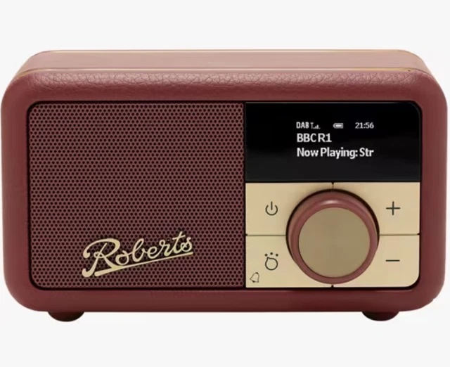 ROBERTS REVIVAL PETITE 2 Radio Dab Dab+ FM Built In Alarm Red C Grade £ ...