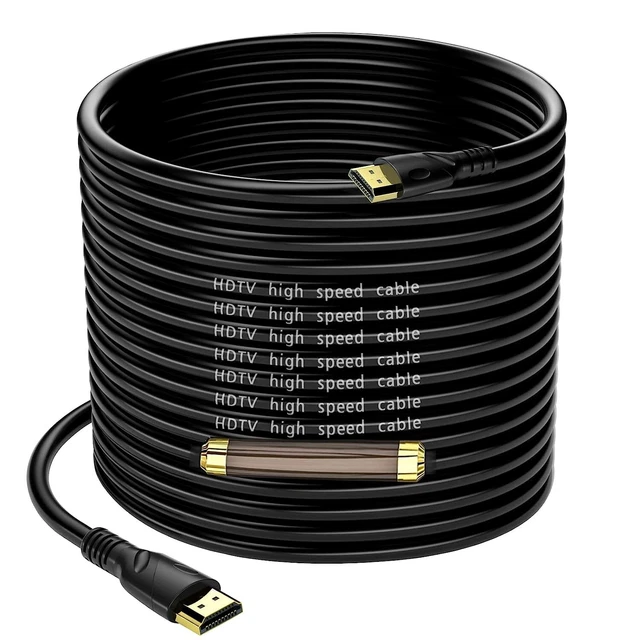 JORENCA 4K HDMI Cable 25m/85FT (HDMI 2.0,18Gbps) Ultra High Speed Gold ...