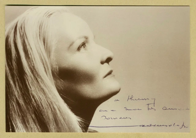 MADELEINE SOLOGNE (1912-1995) - Actrice - Jolie photo dédicacée à Paris ...