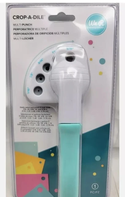 WE R MEMORY Keepers Crop-a-Dile Multi-Punch Hole Puncher (660094) New ...