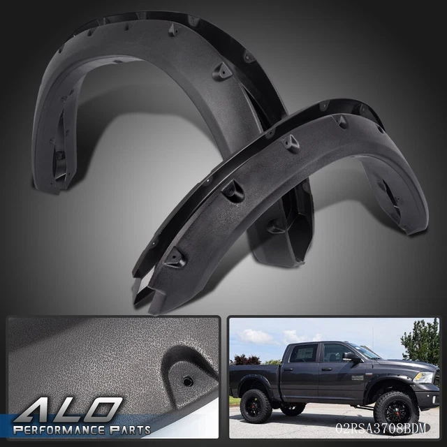 4PCS FENDER FLARES Pocket Rivet Bolt Style Fit For 2009-2023 Dodge Ram ...