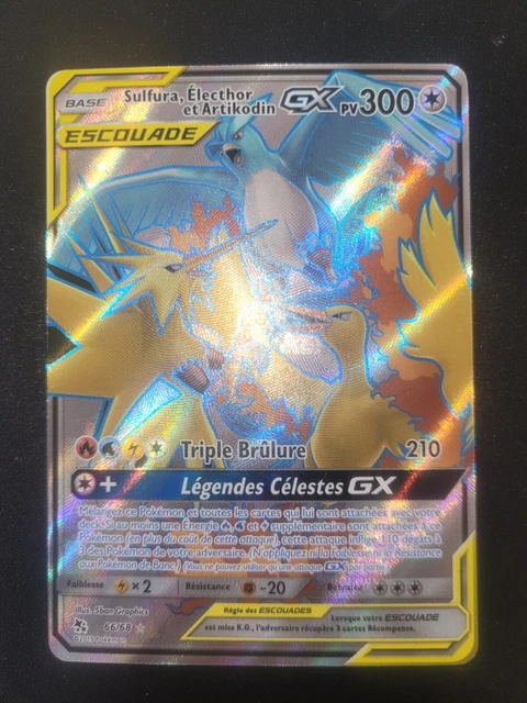 Carte Pokémon Sulfura Electhor Et Artikodin Gx 66 68 Destinées