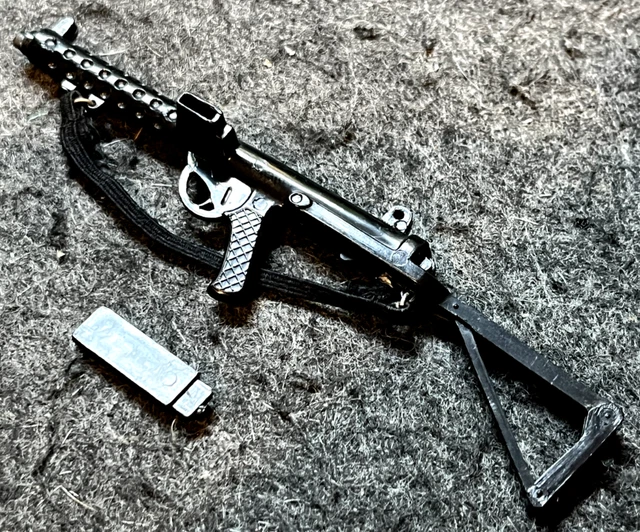 VINTAGE ORIGINAL HASBRO/PALITOY Action Man Sub Machine Gun With Mag Vgc ...