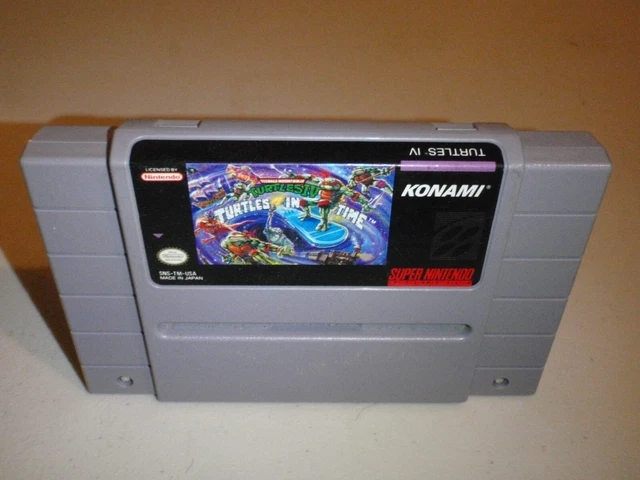 TEENAGE MUTANT NINJA Turtles IV: Turtles in Time (NES, 1992) SNES ...