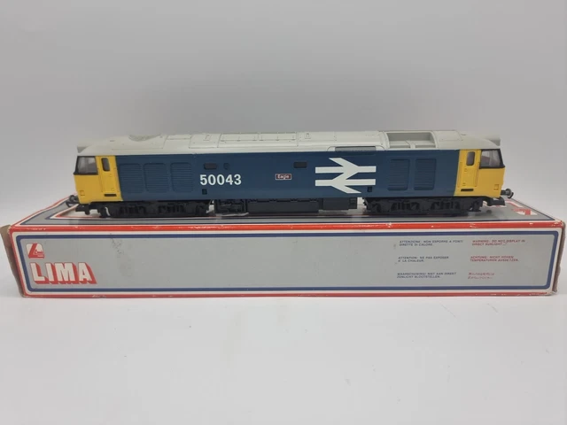 #4628 LIMA L205142-50043 Class 50 `50043` 'Eagle' in BR Large Logo blue ...