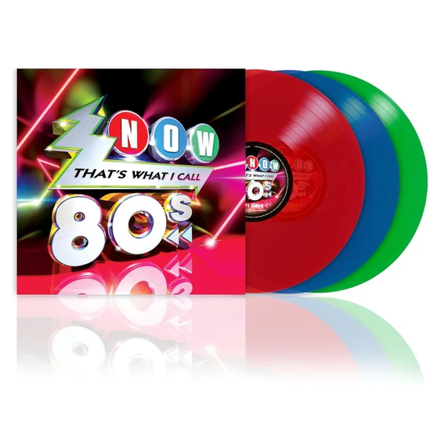 NOW THAT'S WHAT I Call the 80s (NOW) Red/Blue/Green 3LP Vinyl 12" Album ...