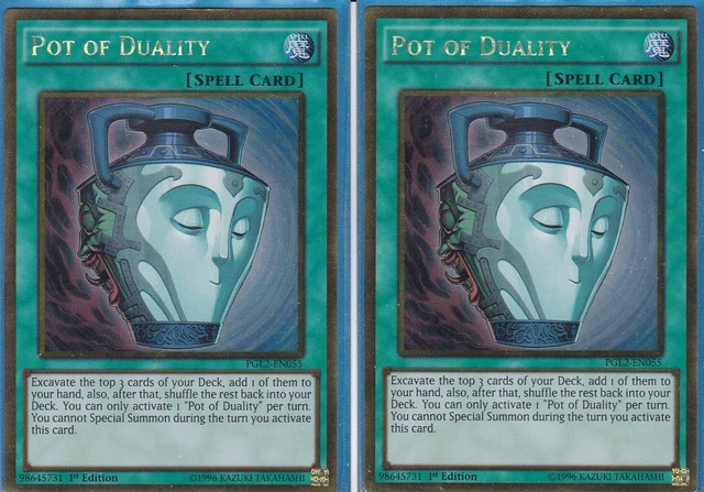 YU-GI-OH! 2X POT of Duality PGL2-FR055 de Dualité FR055 1st Ed Premium Gold Rare EUR 14,00 ...