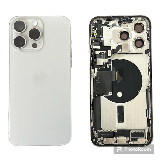 IPHONE 15 PRO Max Natural Titanium Back Frame Housing OEM Replacement ...