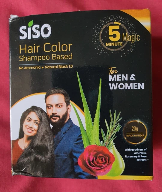 SISO HAIR COLOR (20g) -Pack of 10x2 Natural Black-20g x 20 Sachets £21. ...