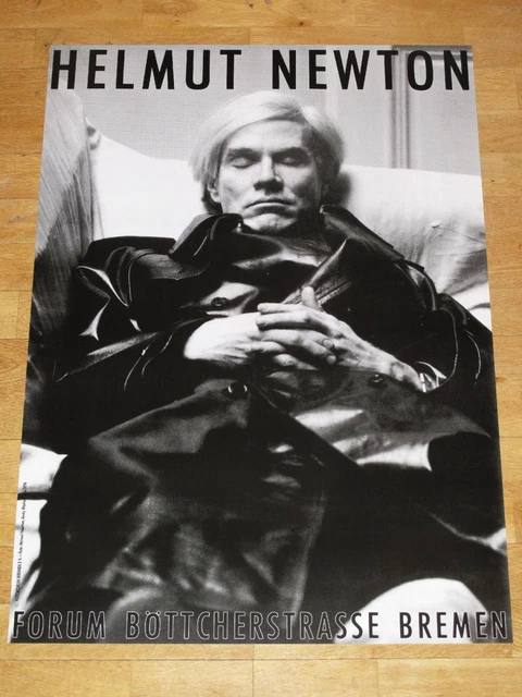 HELMUT NEWTON POSTER PLAKAT " ANDY WARHOL PARIS 1974 " BREMEN ...