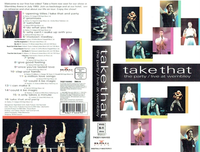 2 VHS VIDEO Cassettes - Absolutely Abc & Take That The Party Live At ...