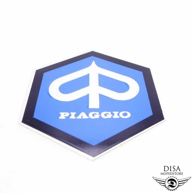 EMBLEM LOGO PLAKETTE Aufkleber Sticker 42x48 für Piaggio Vespa APE EUR ...