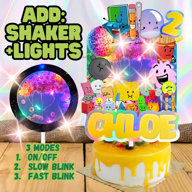 FREE CUSTUM NAME BFDI BATTLE 4 DREAM ISLAND TABLEWARE PARTY SUPPLIES ...