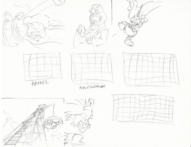 DUCKTALES WALT DISNEY Production Animation Drawing frm Animators Estate ...