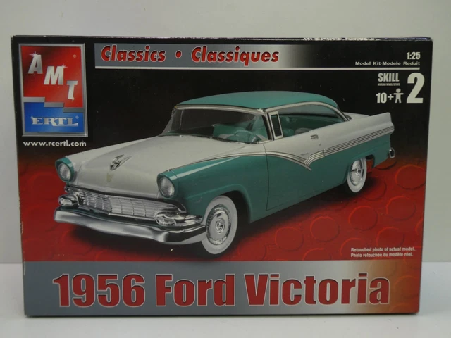 VINTAGE 2002 AMT Ertl 1956 Ford Victoria Kit Model Car In Box $49.00 ...