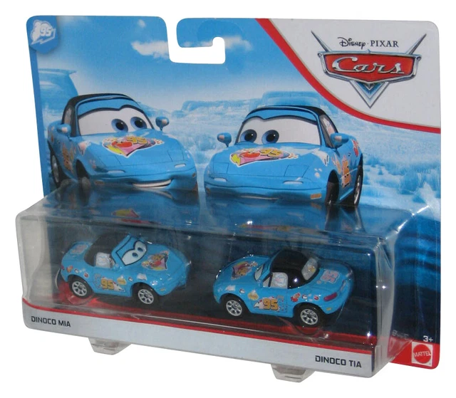 DISNEY PIXAR MOVIE Cars Dinoco Blue Mia & Tia 95 Toy Car 2-Pack ...