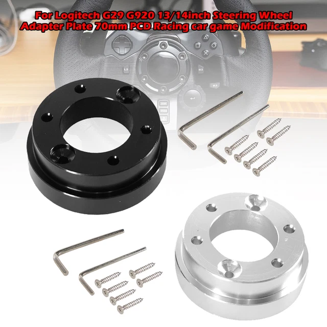 FOR LOGITECH G29 G920 13/14inch Steering Wheel Adapter Plate 70mm Pcd ...