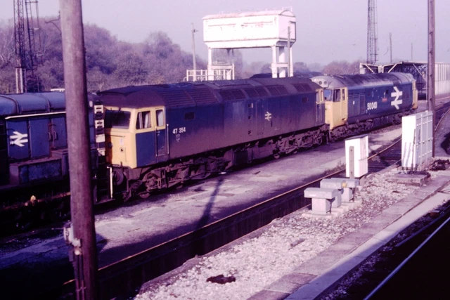 1987 BRITISH RAIL Diesel Loco 47354 & 50040 Slide Ref 3834 £3.99 ...
