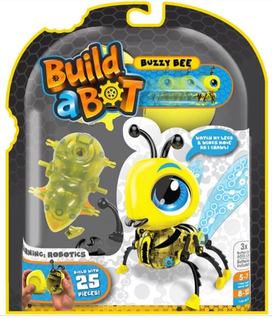 BUILD A BOT Bee Robot Bug Construction Toy Building Assemble Set Gift ...