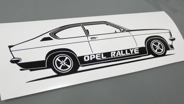 OPEL KADETT C Sticker Kadett C Coupe Rallye Aufkleber links rechts ...