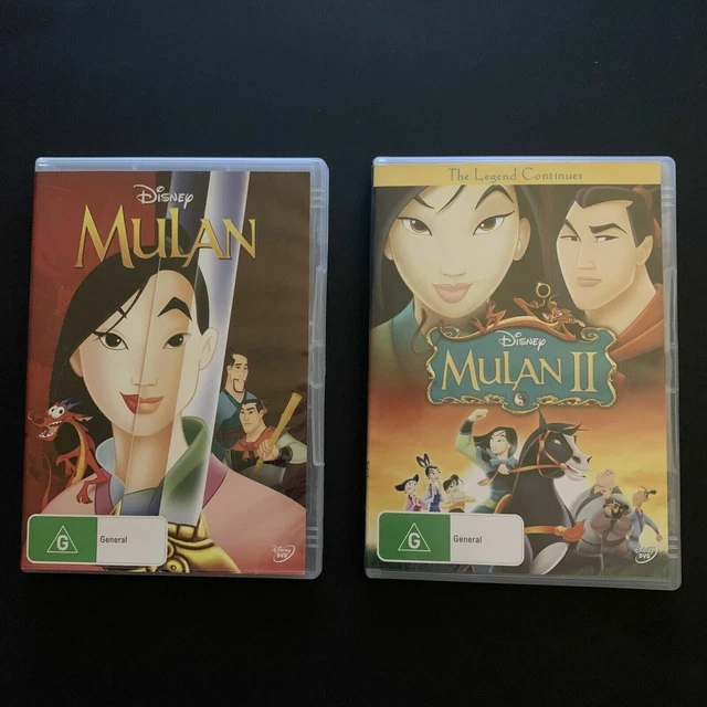 MULAN 1 & 2 (DVD, 1998) Original Disney Animation Films! - Region 2,4 ...
