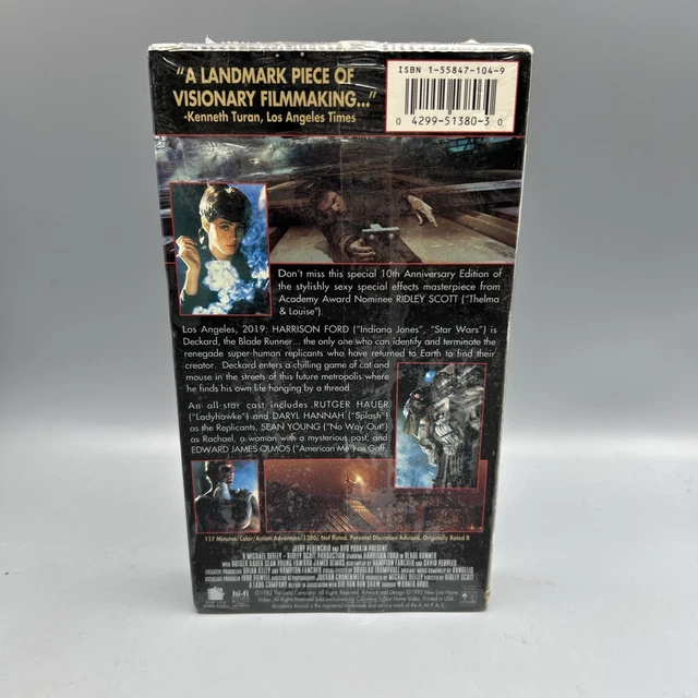 BLADE RUNNER - 10th Anniversary Edition VHS 1992 Columbia/TriStar Rare ...