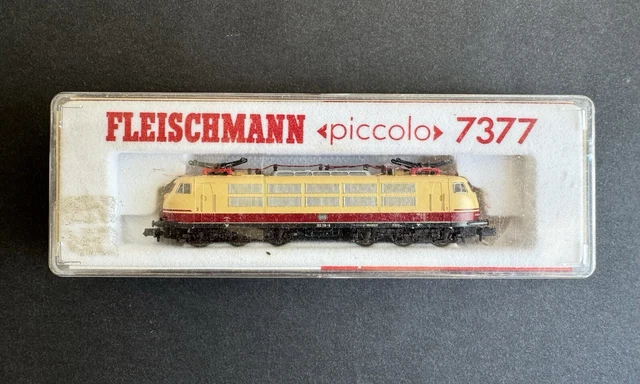 ANCIEN TRAIN ÉLECTRIQUE locomotive Fleischmann N E-Lok BR 103 118-6 DB ...