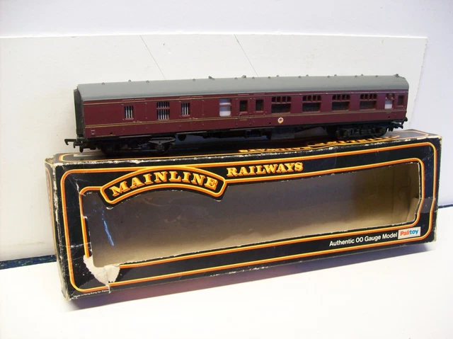 OO GAUGE MAINLINE RAILWAYS 37-108 BR BSK COACH MAROON 2ND CLASS M35040 ...