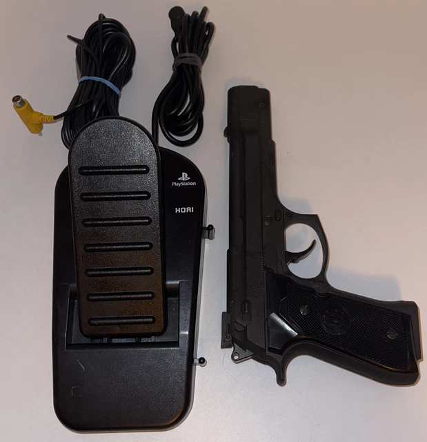 HORI BERETTA M92FS Target Sony PlayStation PS1 PSX PS2 GunCon Light Gun ...