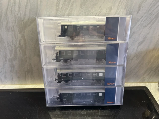 ROCO 74026 4-TLG. Set: Spantenwagen, ÖBB Epoche III EUR 136,99 ...