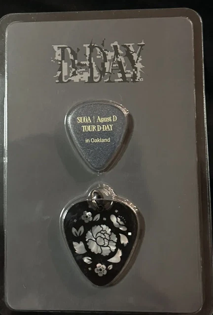 BTS SUGA / Agust D D-Day Tour Guitar Pick Set Sold Out Oakland, CA 🔥🔥🎸 ...