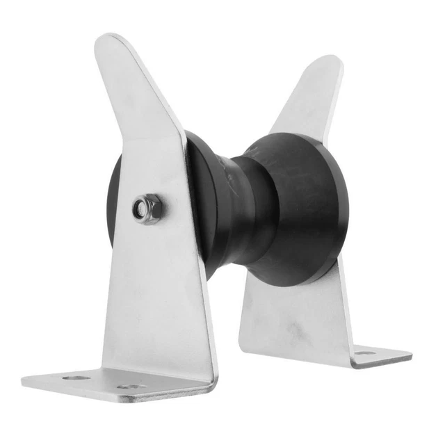 UNIVERSAL PRACTICAL 316 Bow Anchor Roller Easy Use Black+Silver For ...